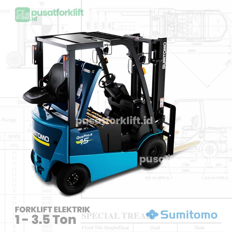 Forklift Sumitomo Elektrik 1.5 Ton - 3 ton - Pusat Forklift Indonesia
