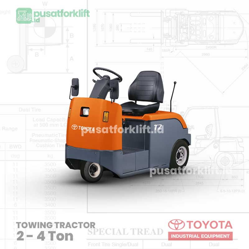 Toyota Electric Towing Tractor 2 Ton | 3 Ton | 4 Ton - Toyota Forklift